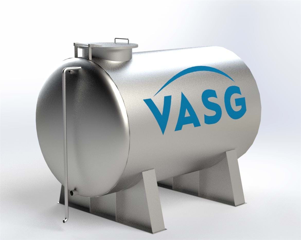 Carbon steel, stainless steel or galvanized storage tanks